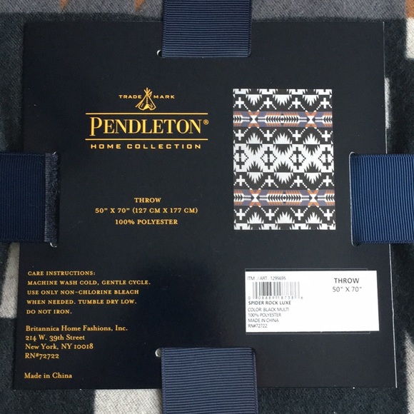 Pendleton | Bedding | Nwt Pendleton Luxe Throw Blanket 5x70 | Poshmark